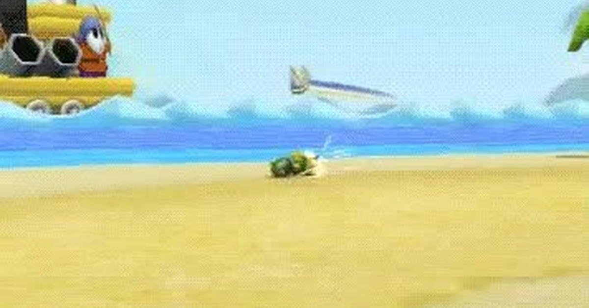 Aquí tienes la prueba, es posible esquivar el caparazón azul volador