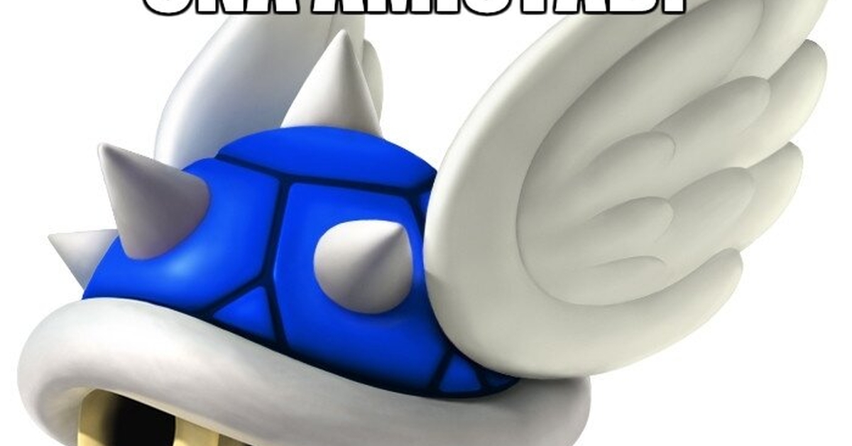 El dichoso caparazón azul...