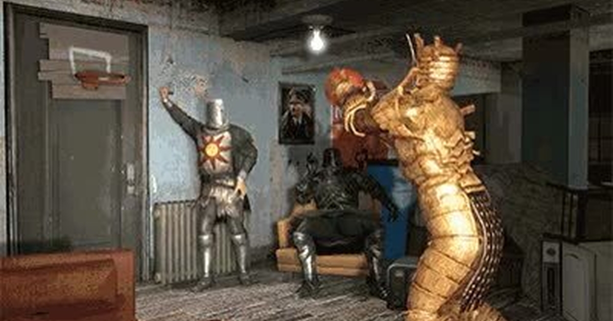 GIF: El invasor aguafiestas de Dark Souls