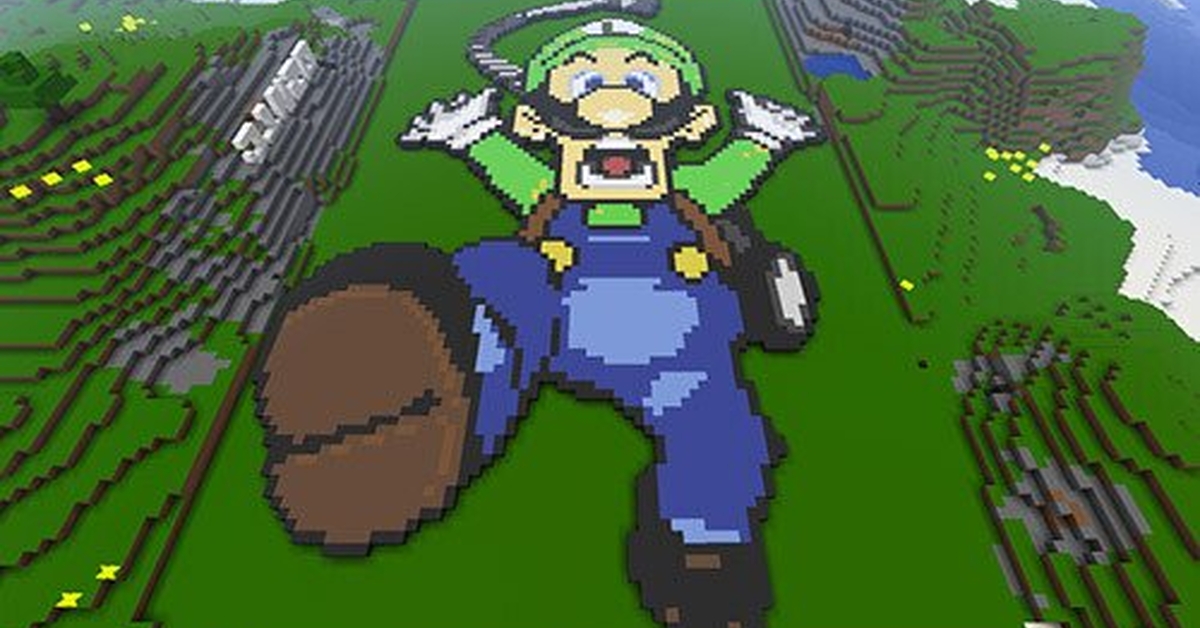 ¡Luigi en Minecraft! ¡Cómo mola!