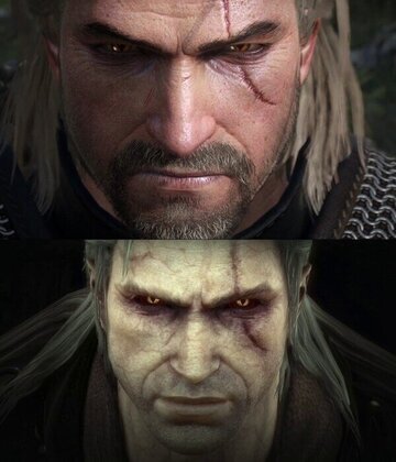 El cambio de Gerald en The Witcher 3