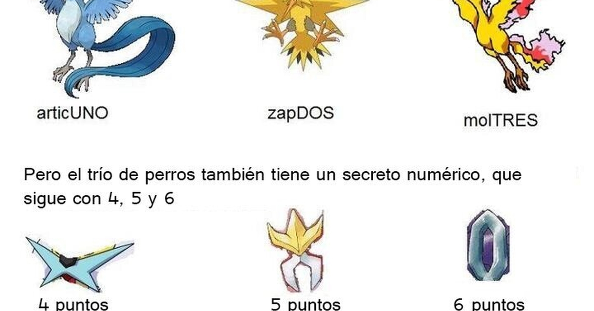Secreto numérico en Pokémon