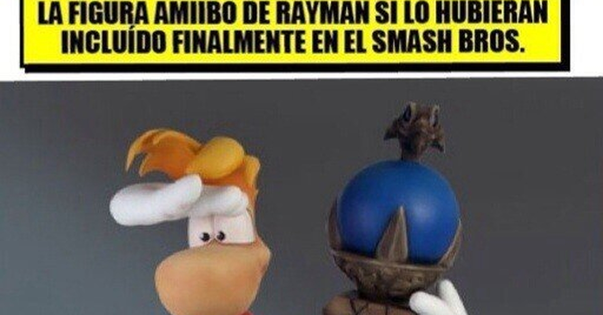 Sí se puede crear un Amiibo de Rayman sin el plástico extra...