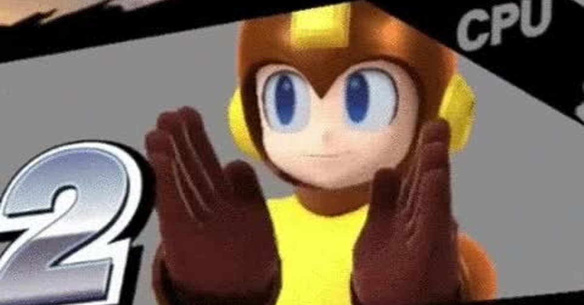 GIF: Mega Man y sus aplausos