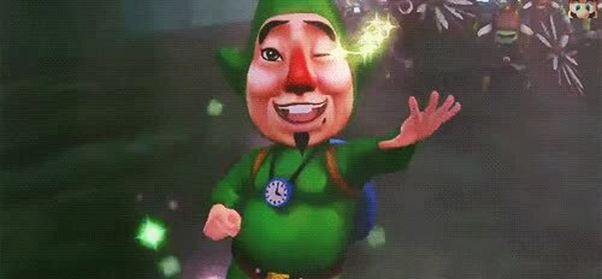 GIF: Tingle, a mí no me guiñes el ojo así que me enamoro