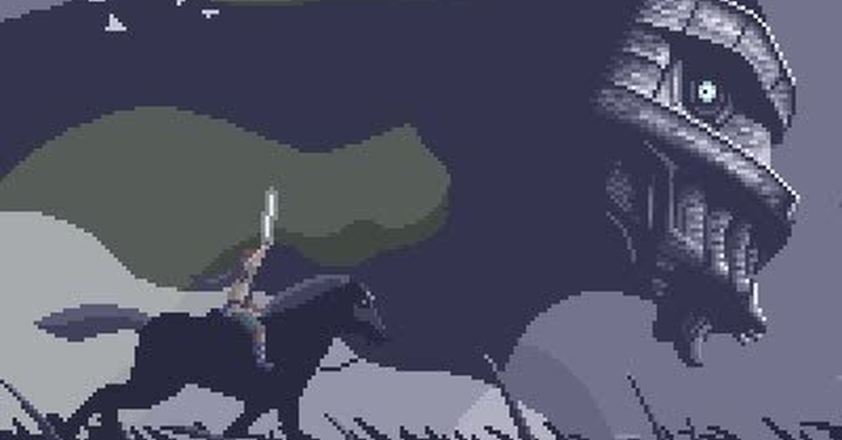 GIF: Shadow of the Colossus, versión Game boy