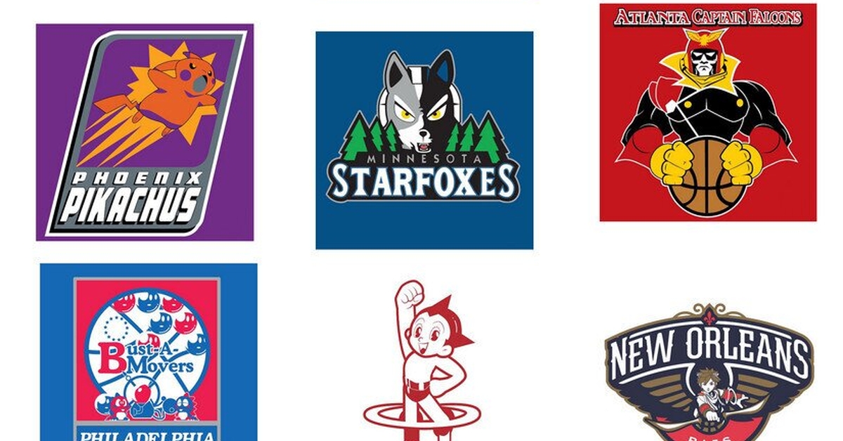 Los escudos de la NBA ''gamerizados''