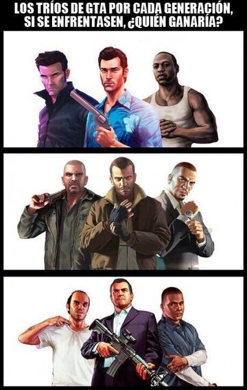 Cada generación ha tenido a su trío de GTA, ¿cuál fue mejor?