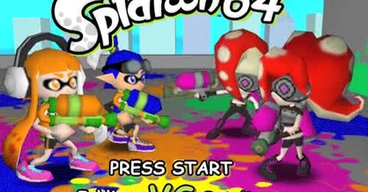 GIF: Si Splatoon fuese un juego de Nintendo 64