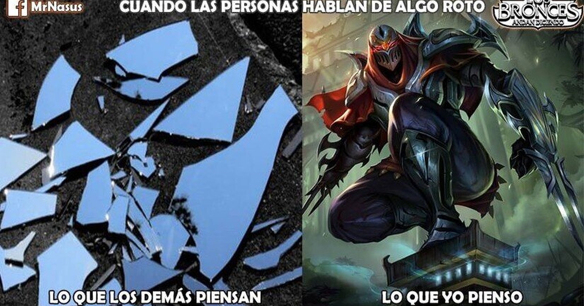 Cuando la gente habla de algo roto