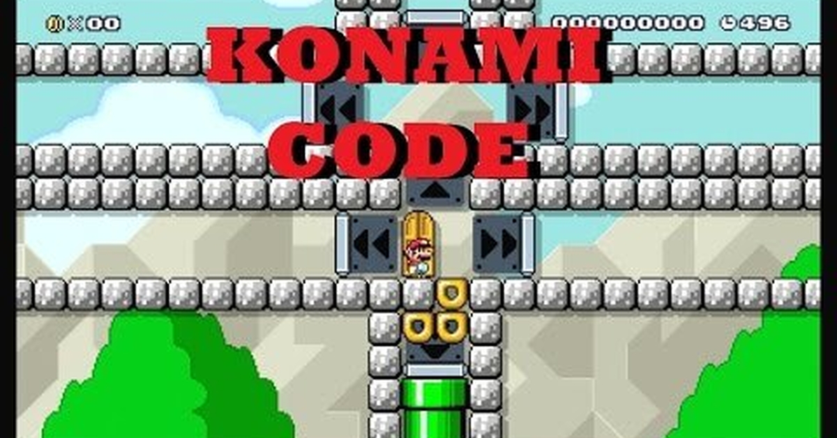 VÍDEO: El Konami Code convertido en nivel de Super Mario Maker