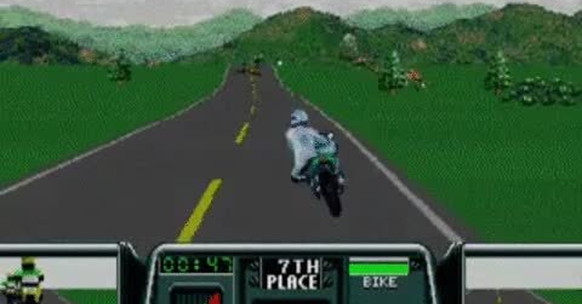 GIF: Los ciervos también están de tu parte en Road Rash