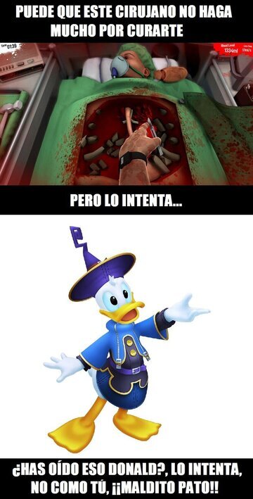¡Lo que cuenta es intentarlo, maldito pato!