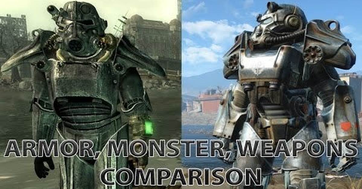 VÍDEO: Comparativa de armaduras, armas y monstruos de Fallout 3 y 4 ...
