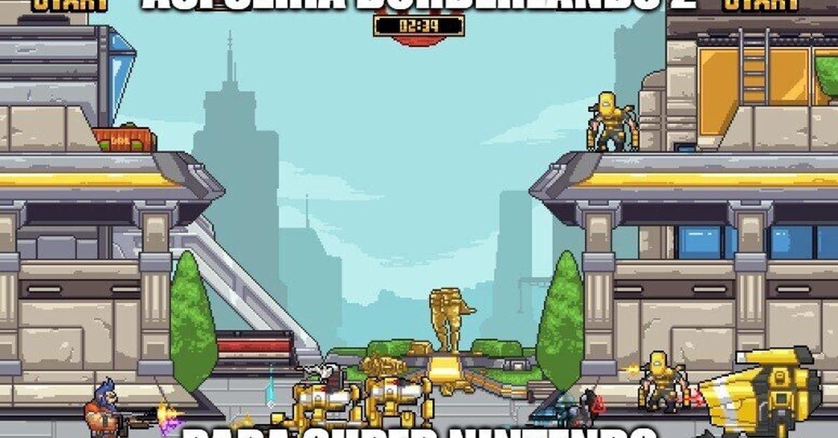 Así sería Borderlands 2 en SNES