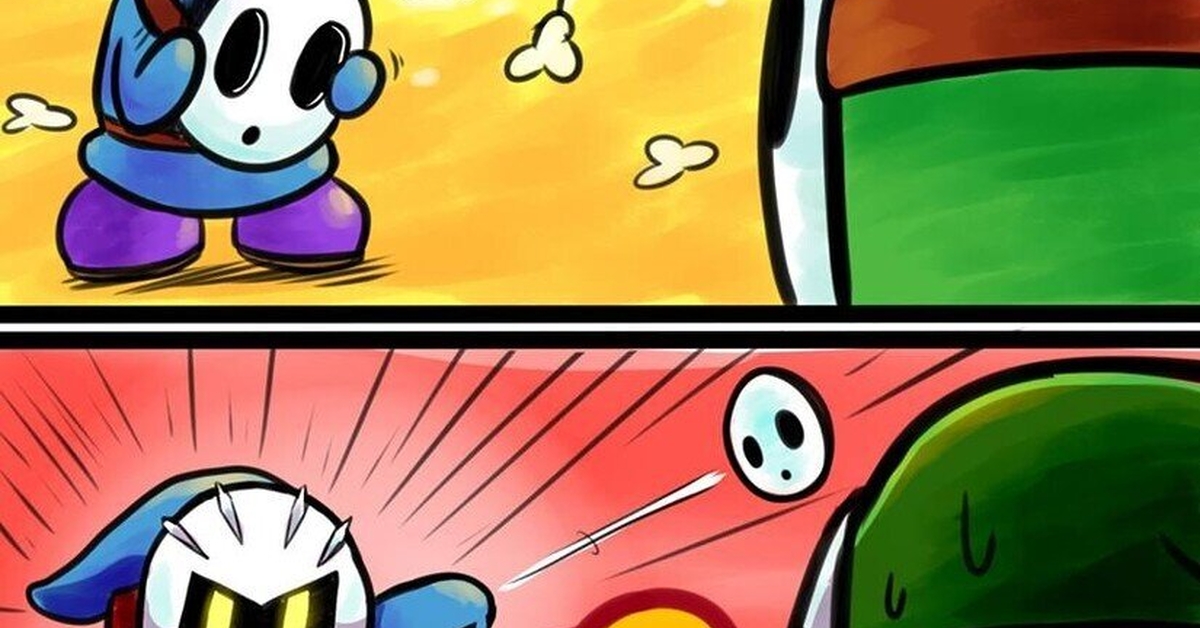 ¿Creías que era un Shy Guy? ¡En realidad soy yo, Meta Knight!