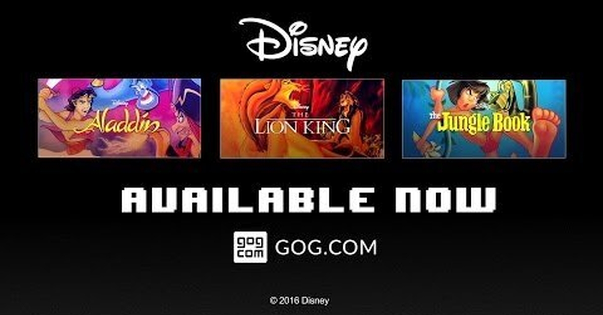 Los clásicos Aladdin y El Rey León llegan a GOG