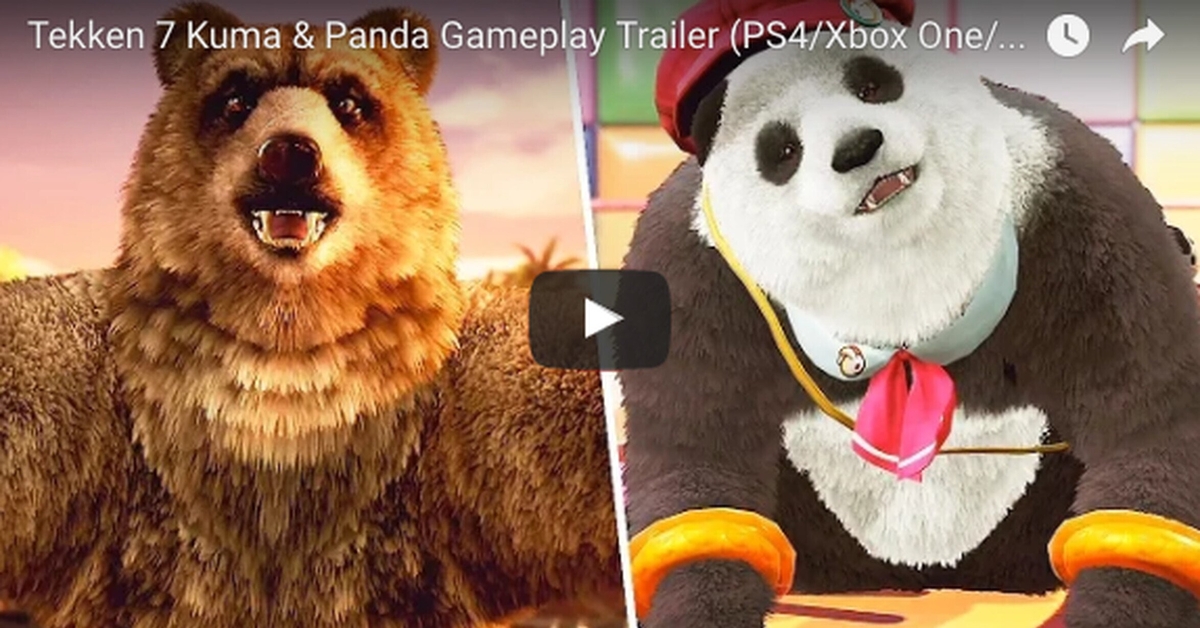 Anunciados Panda y Kuma para Tekken 7