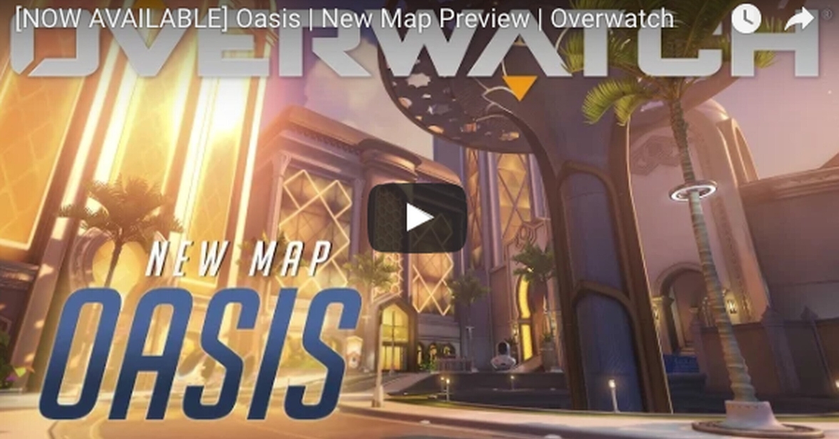 Ya disponible el nuevo mapa de Overwatch: Oasis