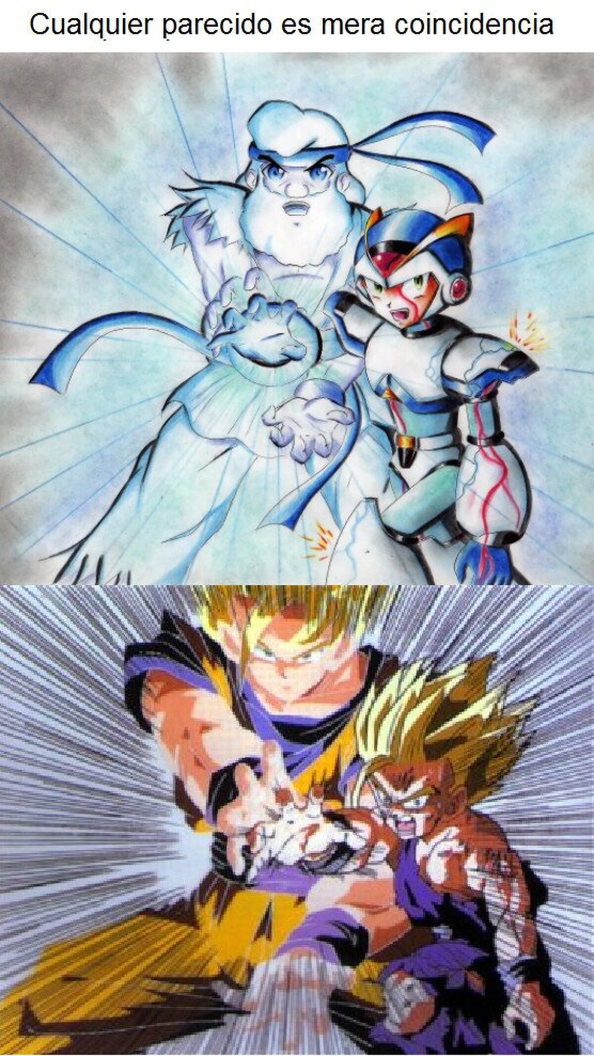 Megaman X y Dr.Light kame Hame Ha