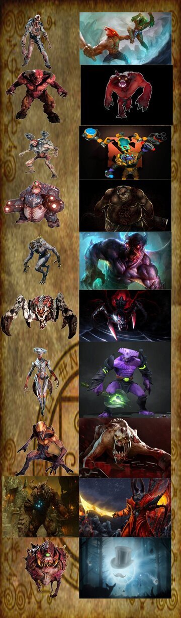 Comparación: Doom & Dota