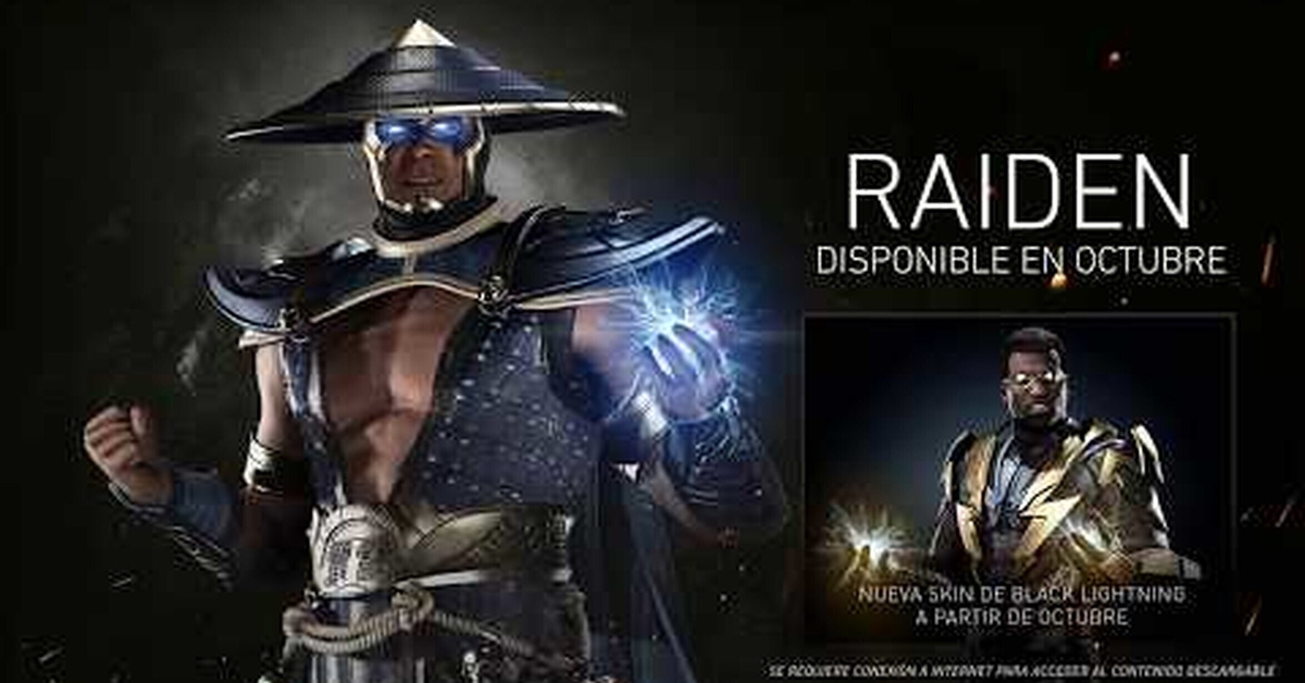 Nuevo tráiler de Injustice 2 con el gameplay de Raiden