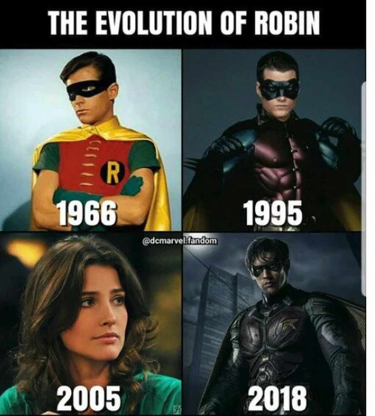 La evolución de Robin a lo largo de los años