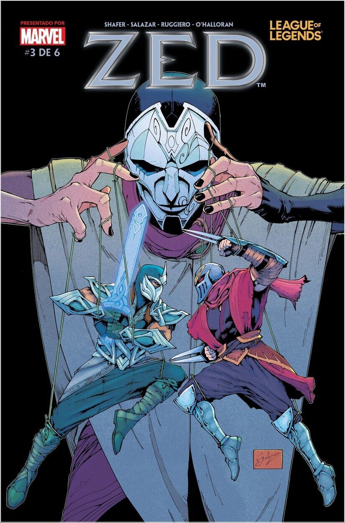 Zed y Shen se encuentran en el tercer tomo del cómic ZED