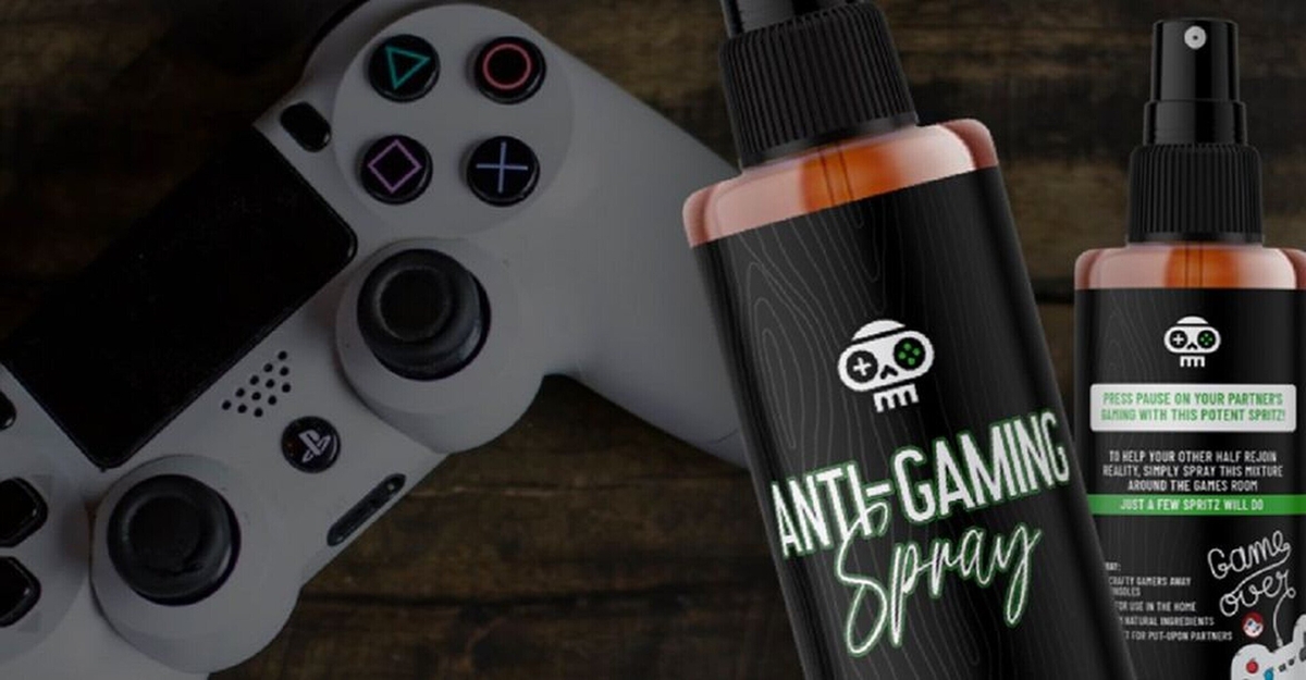 Están vendiendo un Spray Anti Gaming para salvar relaciones