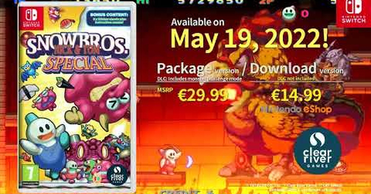 Snow Bros. Special llega a Nintendo Switch en mayo - Tráiler de juego