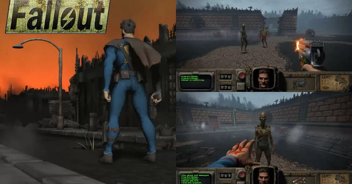 Así sería el Fallout original si fuese un shooter en primera persona