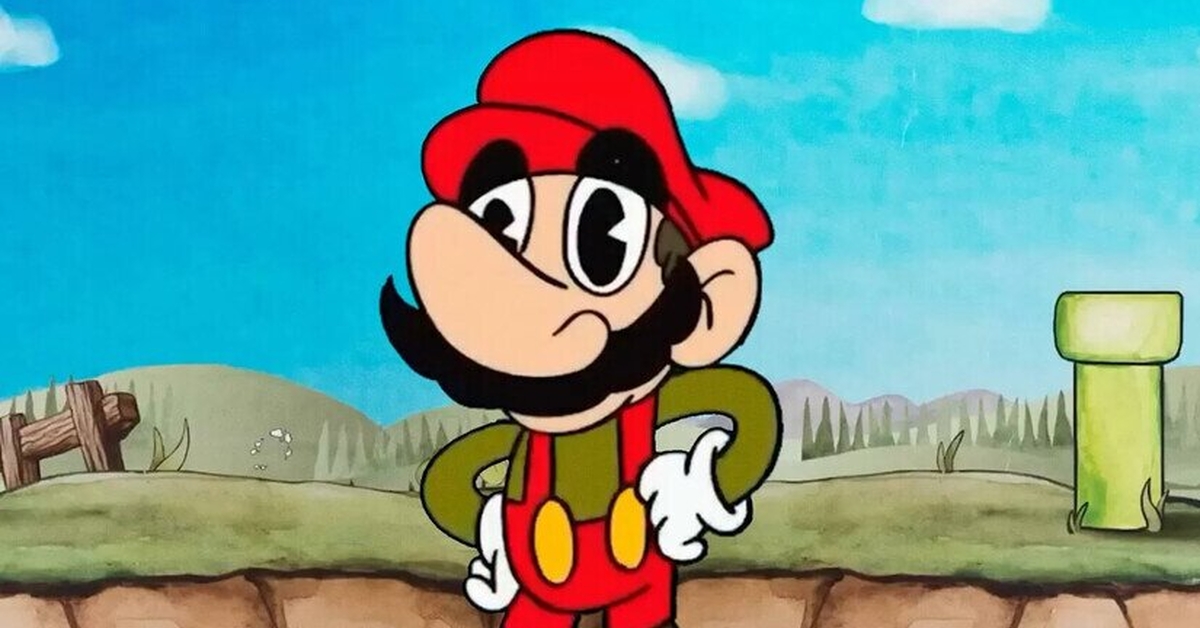 Han recreado Super Mario Bros como si fuese Cuphead y el resultado es ...