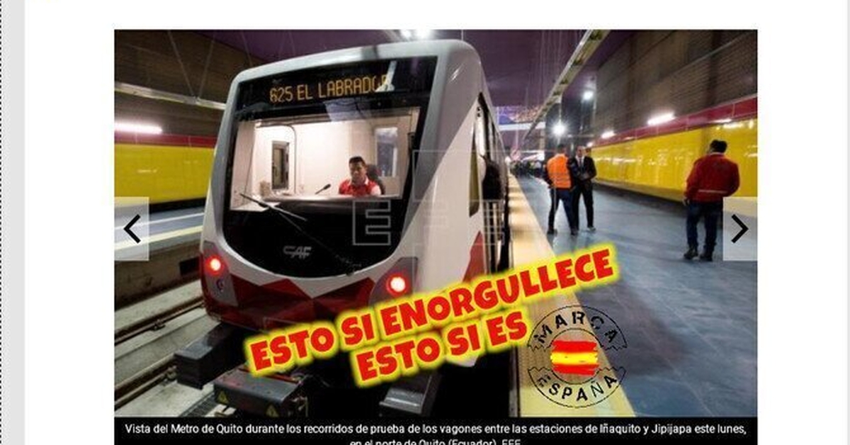 Metro, marca España.