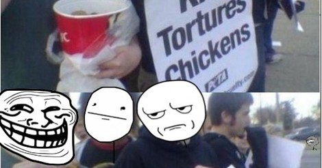 Cuánto cabrón / Trolleando en una protesta