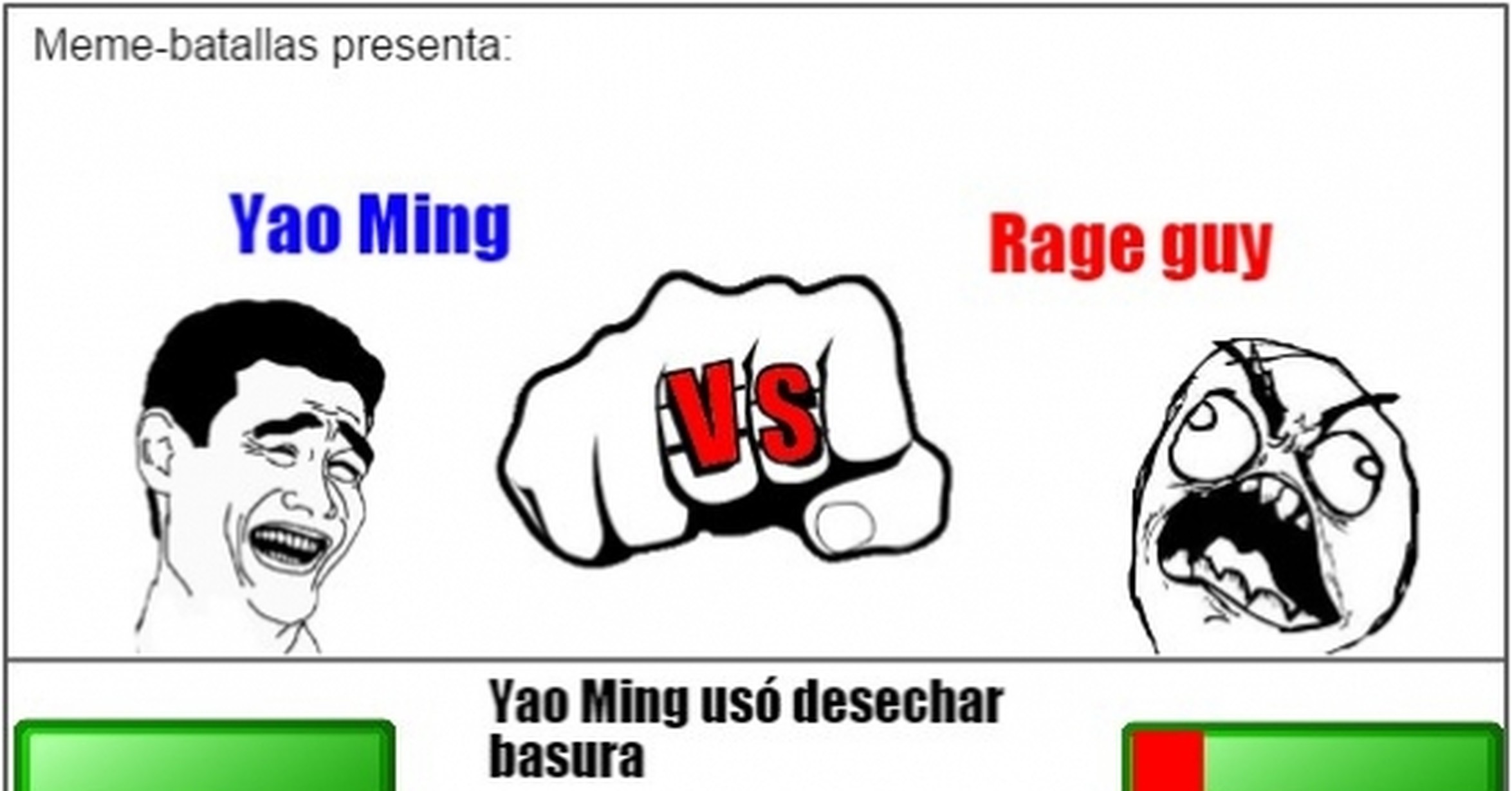 Cuánto cabrón / Yao Ming vs Rage guy: ¡con final inesperado!