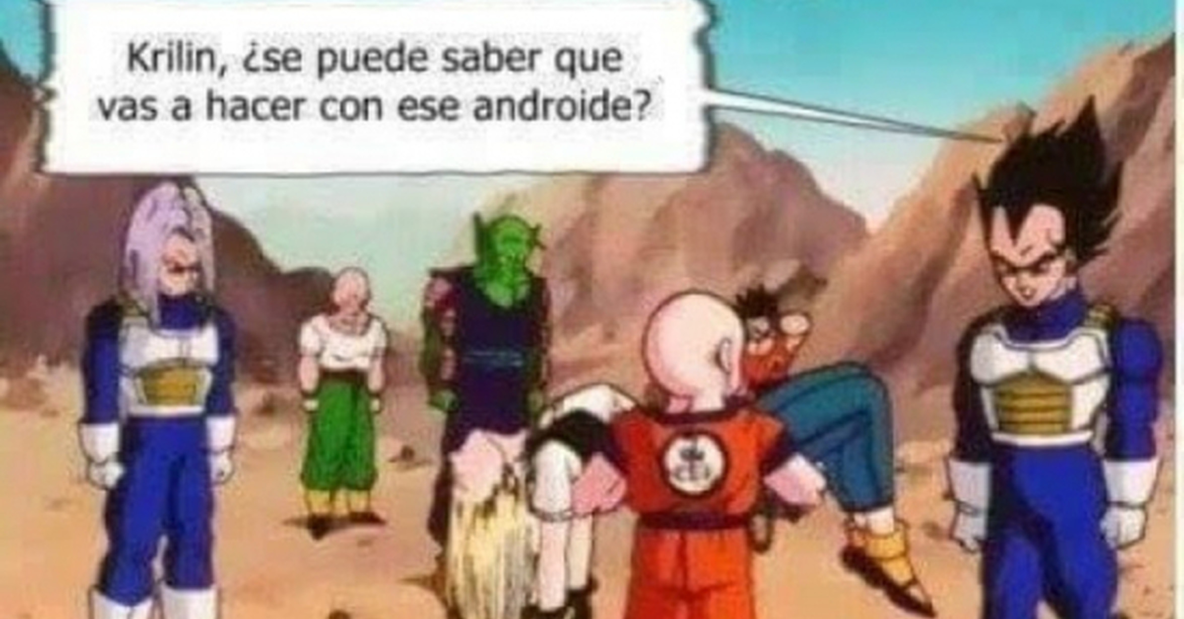 Cuánto cabrón / Krilin y sus intenciones con el androide