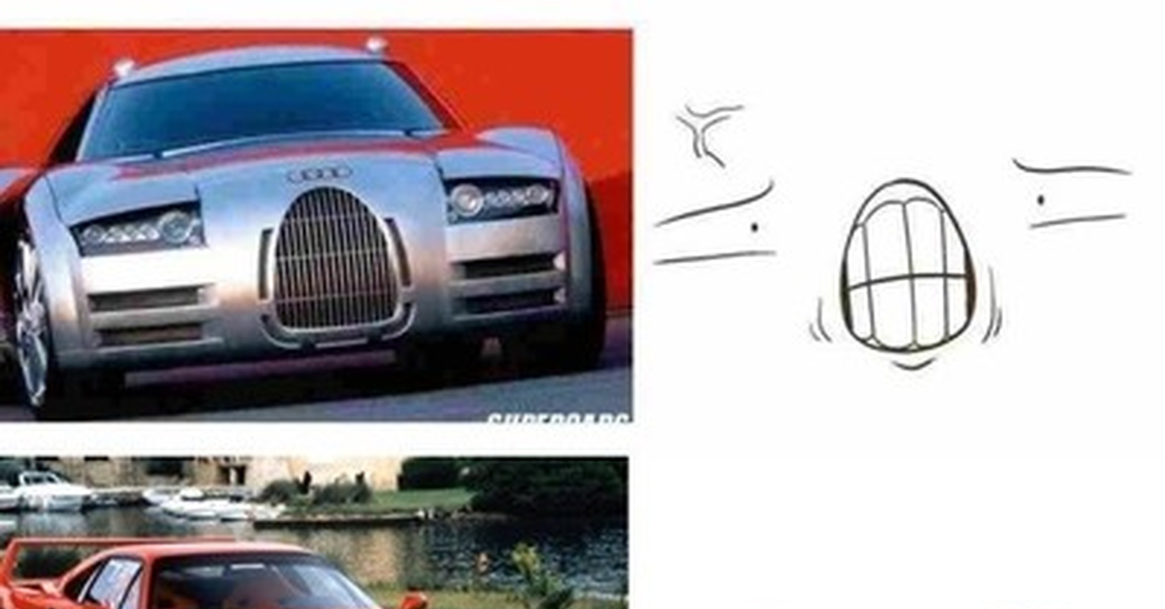Cuánto cabrón / Morros de coches que parecen caras