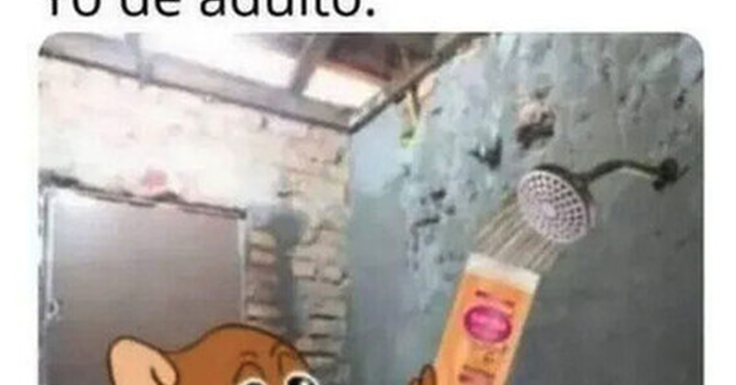 Cuánto cabrón / Relleno el champú con agua