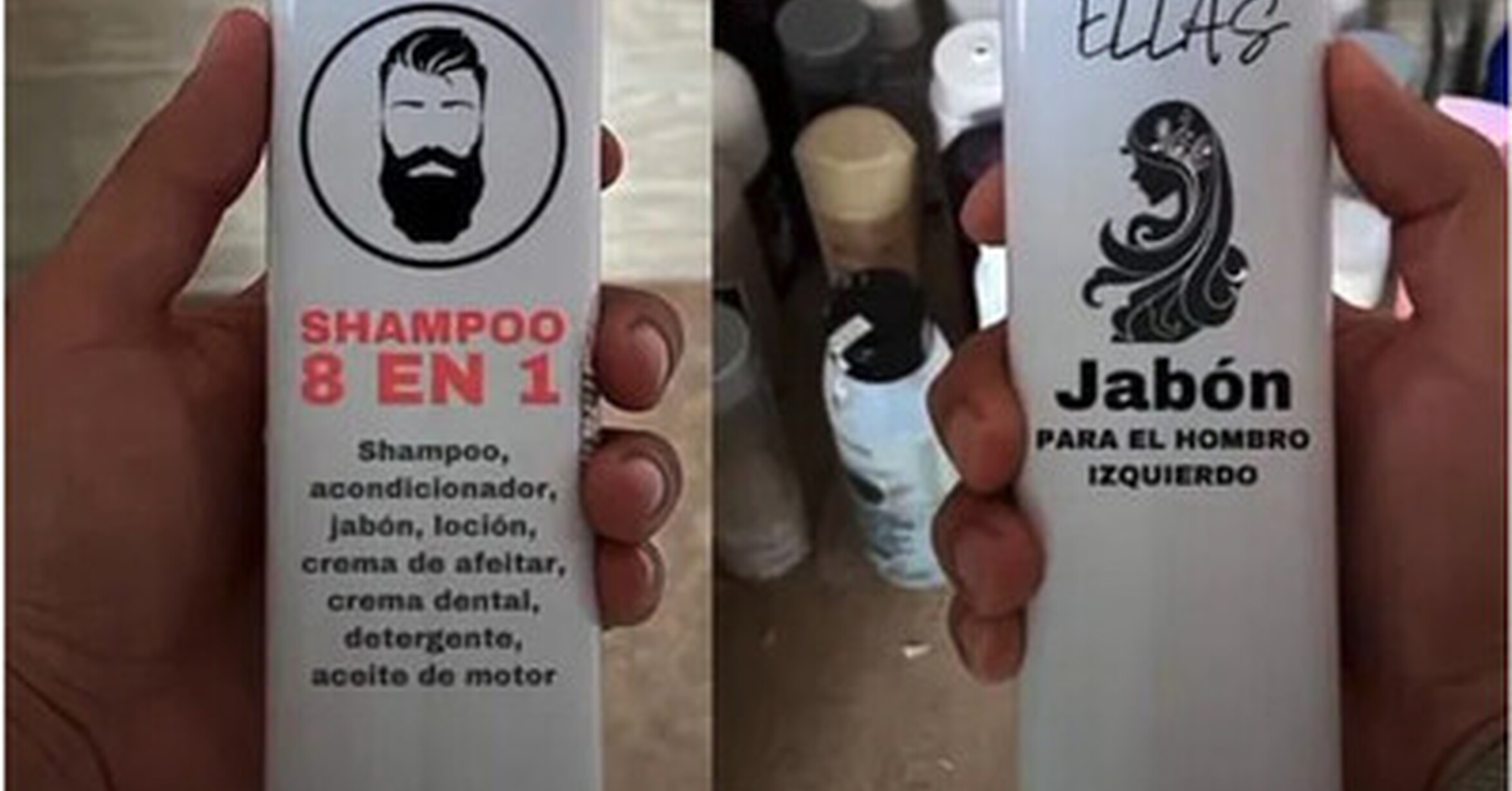 Cuánto cabrón / Champú para ellos y para ellas
