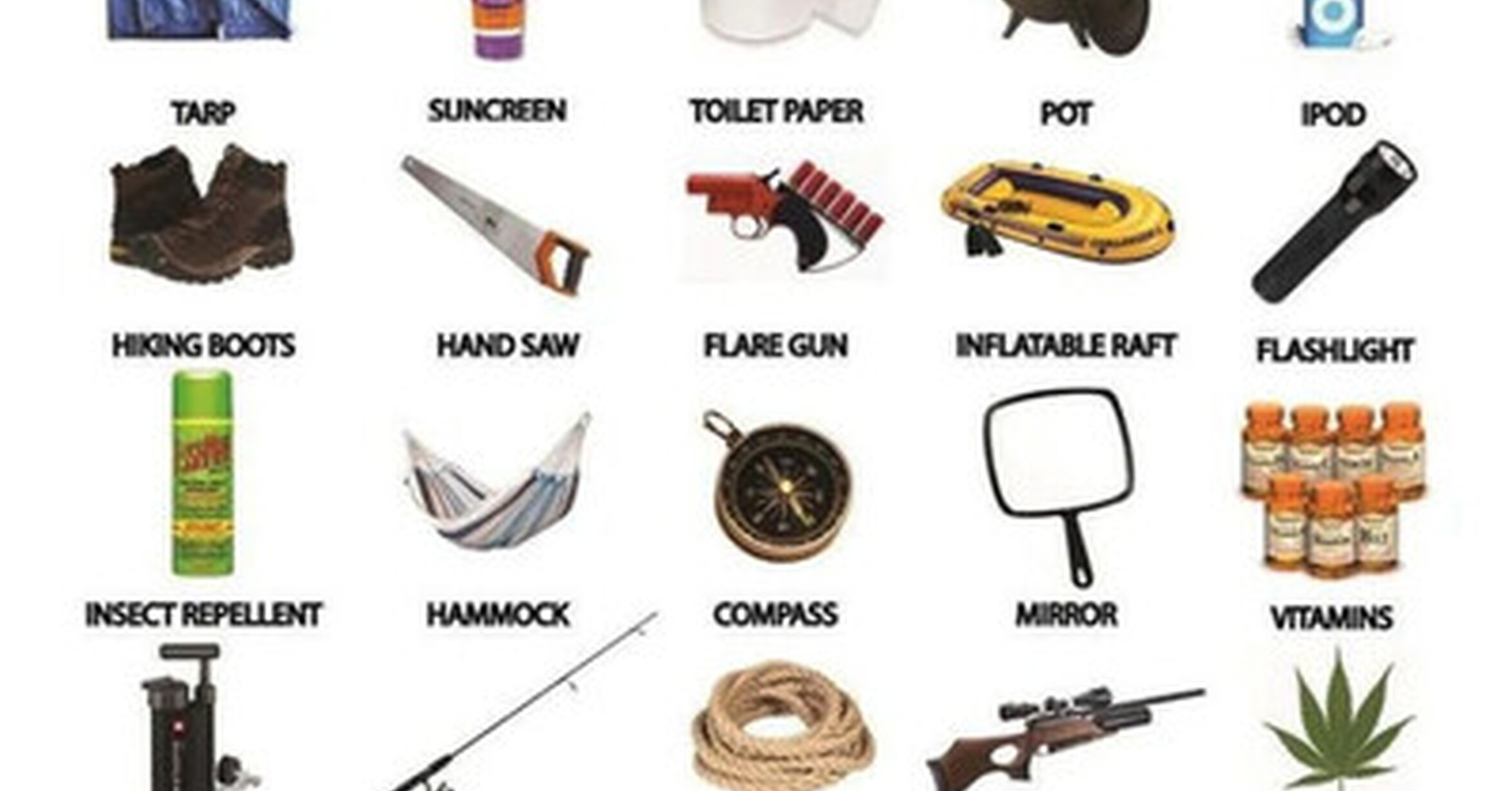 Cuánto cabrón / ¿Qué 4 cosas te llevarías a una isla desierta?