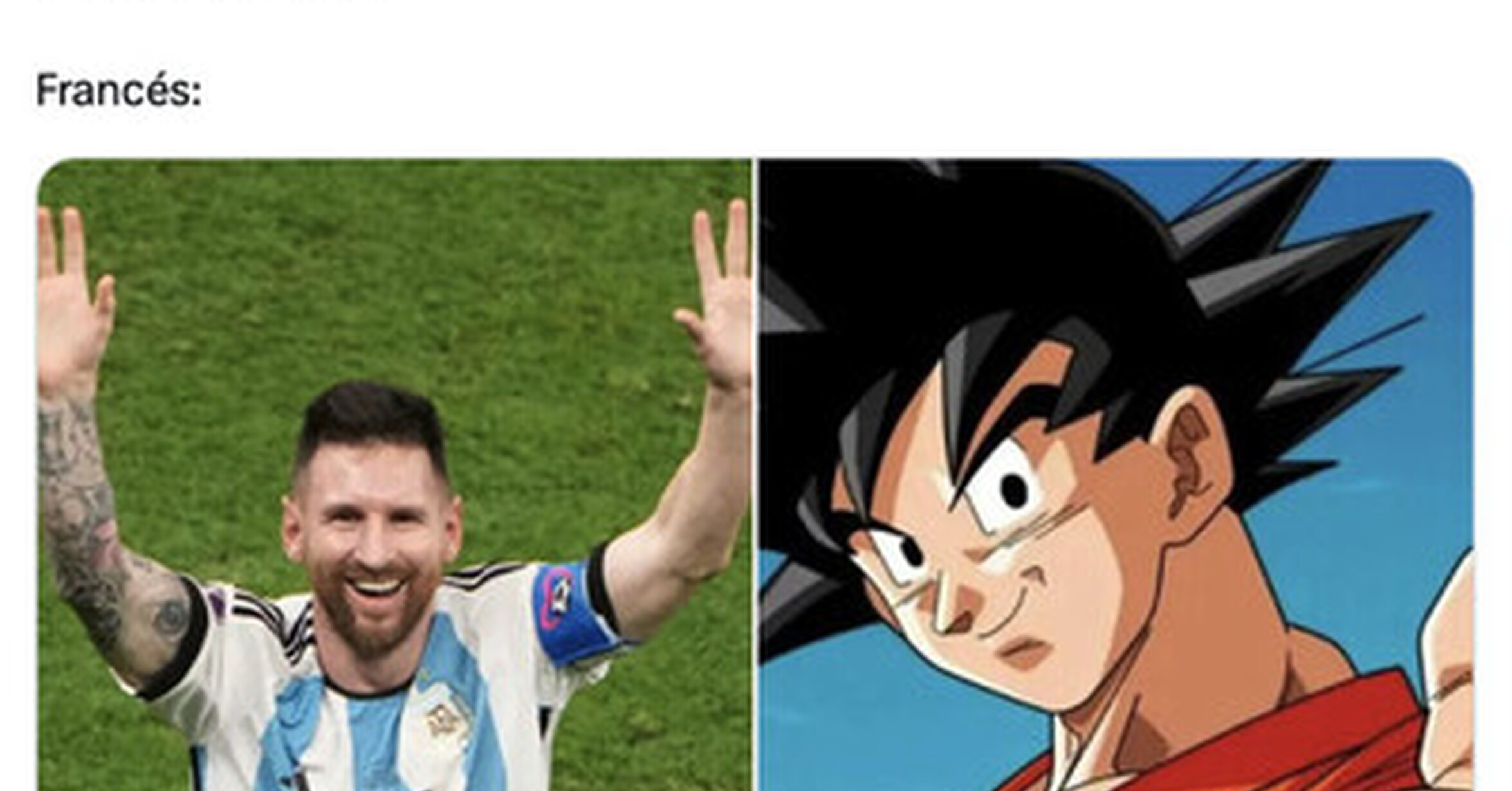Cuánto cabrón / Messi Gokú