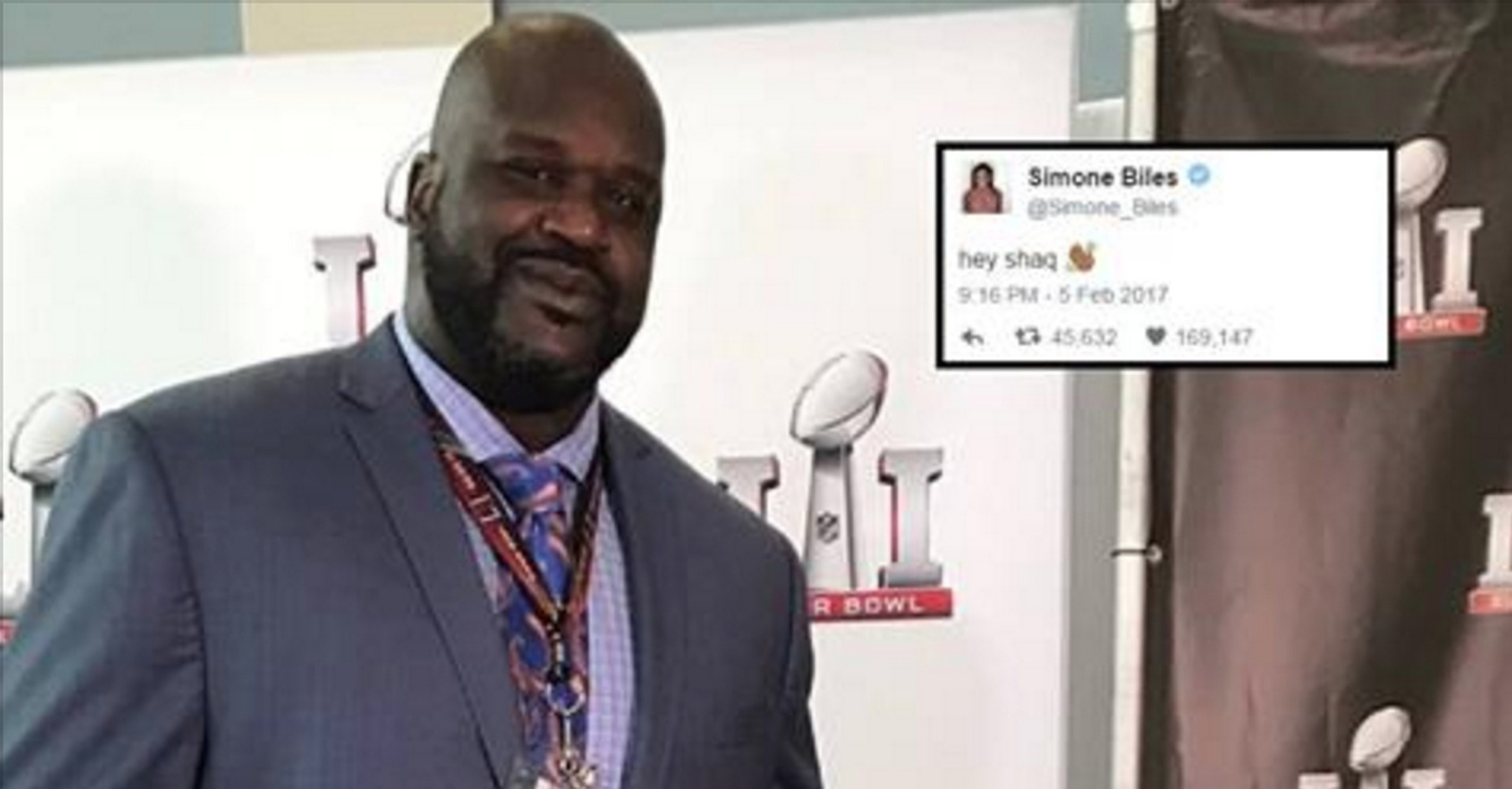 ¡Cuánta razón! / Esta foto de Shaq con Simone Biles es la mejor foto de ...