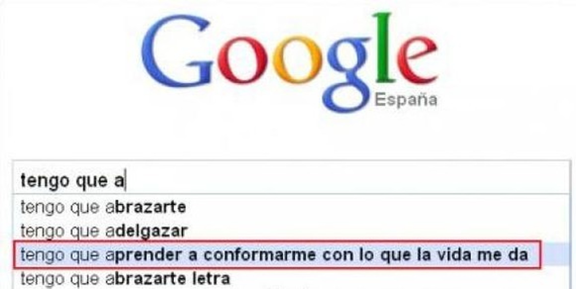 ¡Cuánta razón! / Google siempre atento
