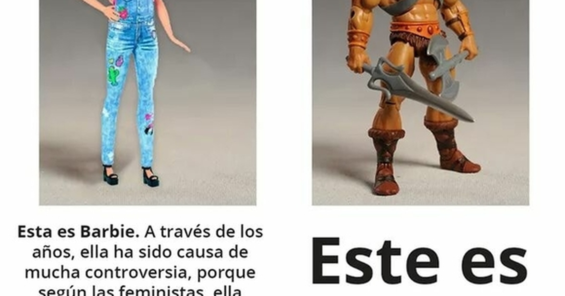 ¡Cuánta razón! / Barbie y He-Man