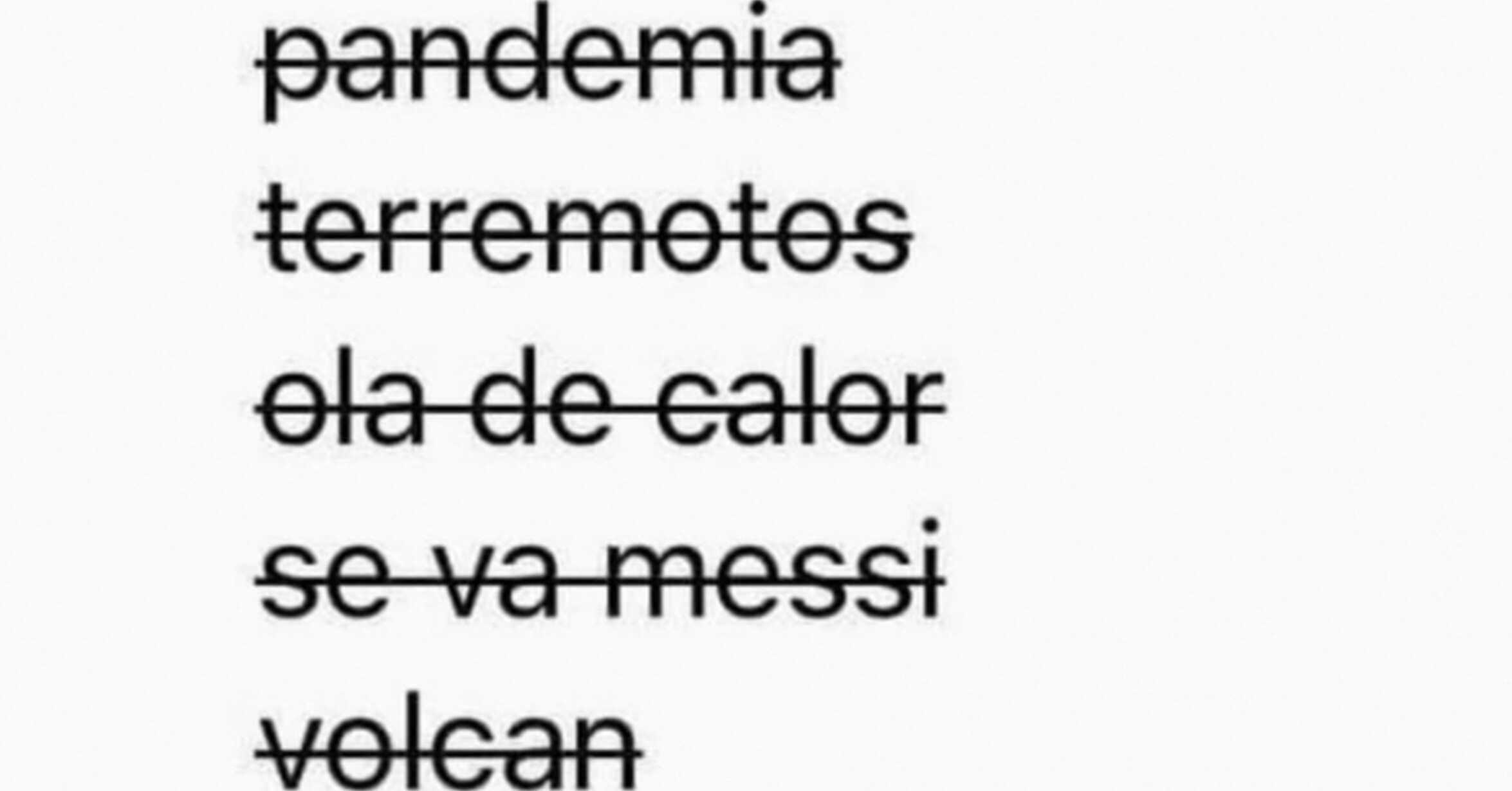 ¡Cuánta razón! / Cada vez quedan menos cosas que tachar de la lista