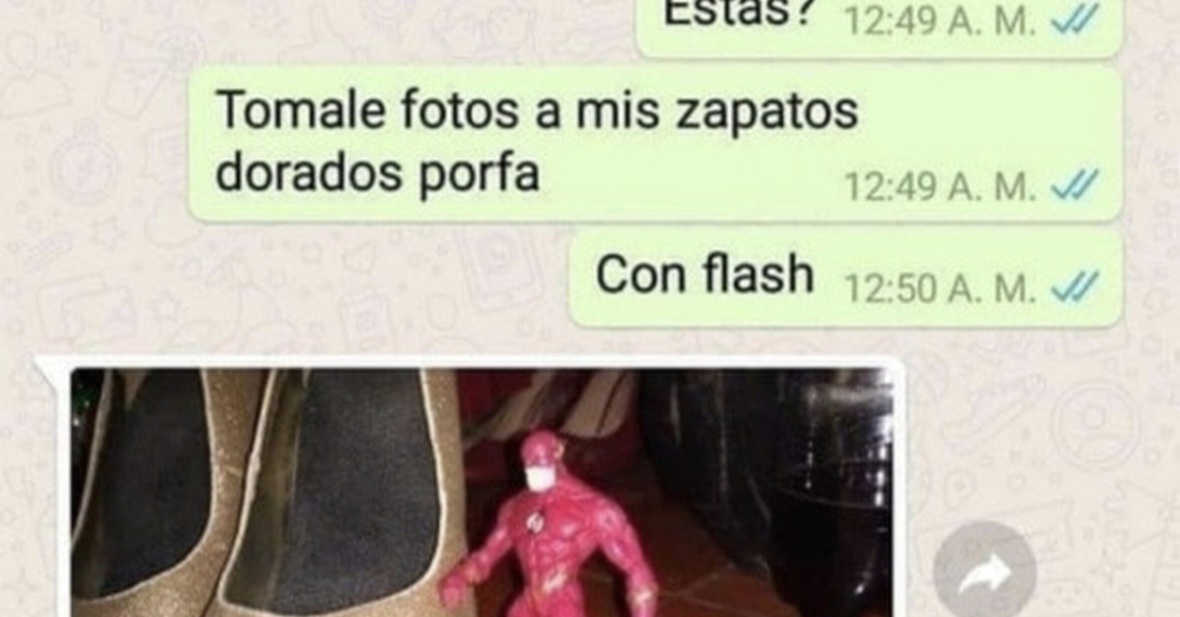 ¡Cuánta razón! / Foto con Flash