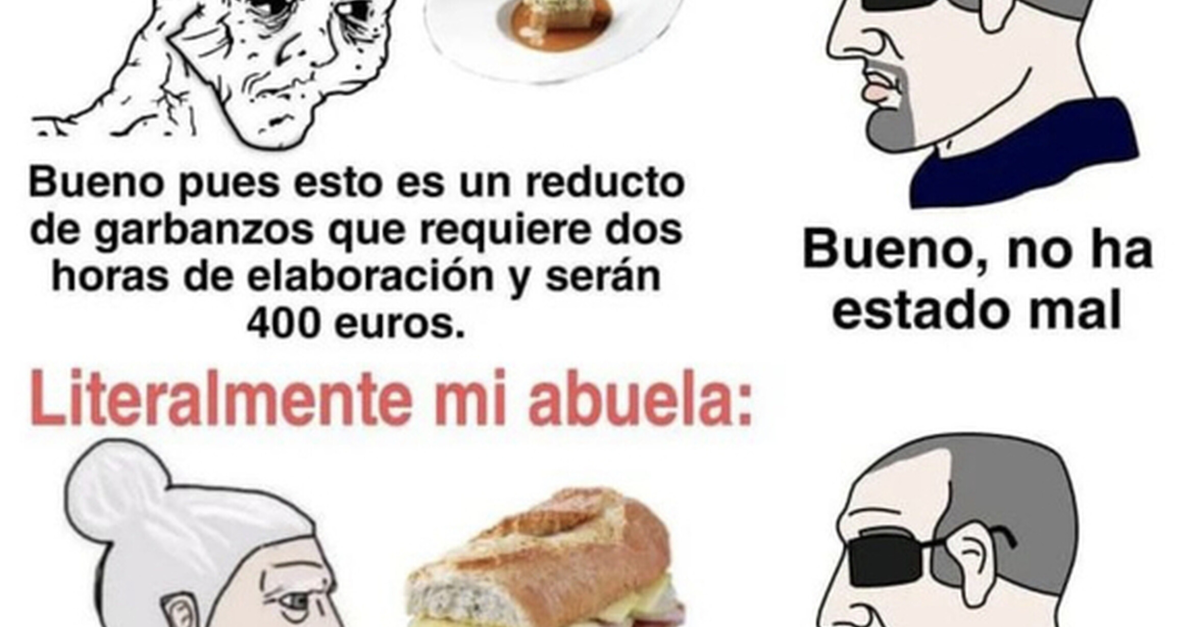 ¡Cuánta razón! / No hay color...