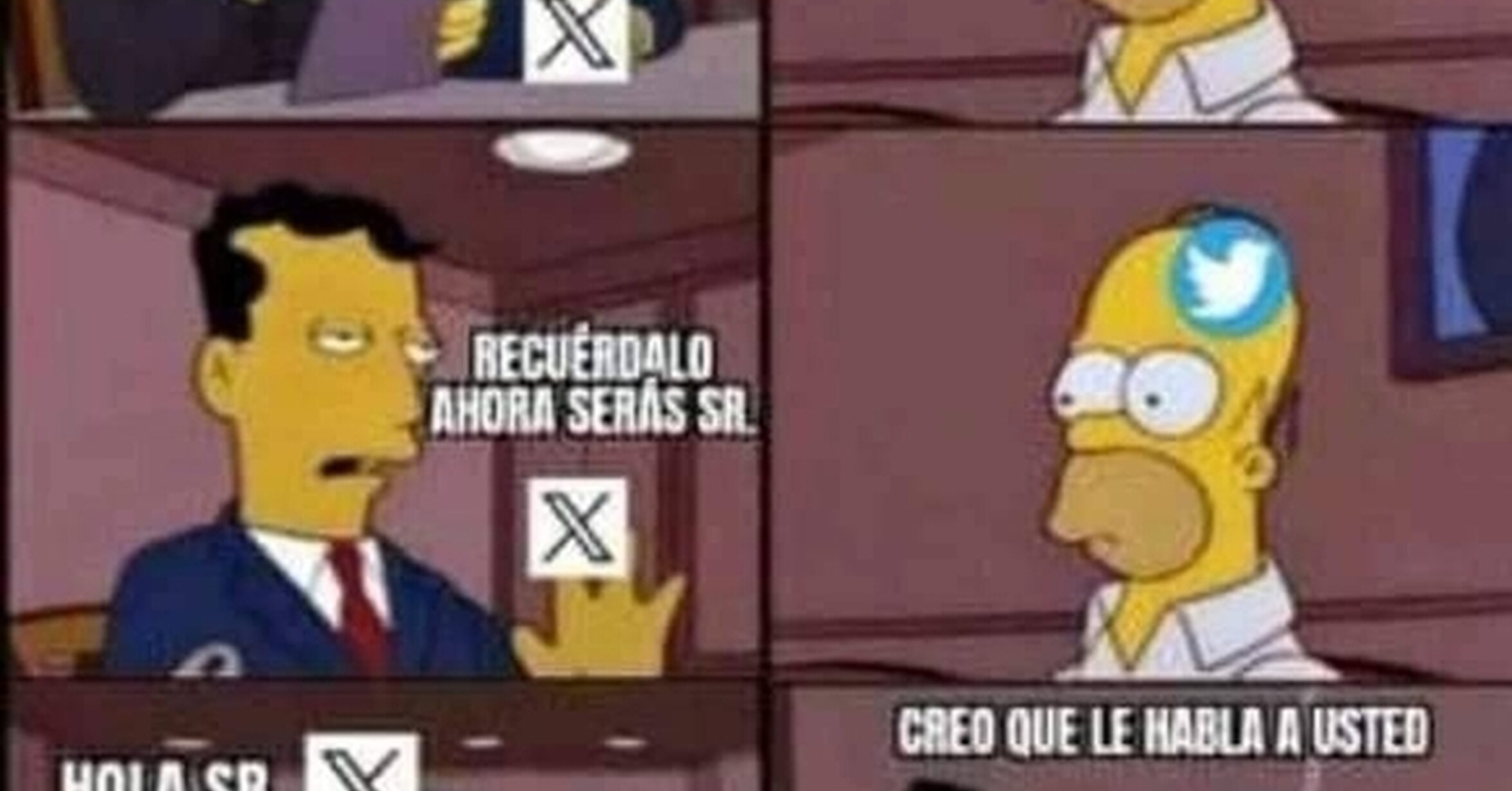 ¡Cuánta razón! / No se da por aludido