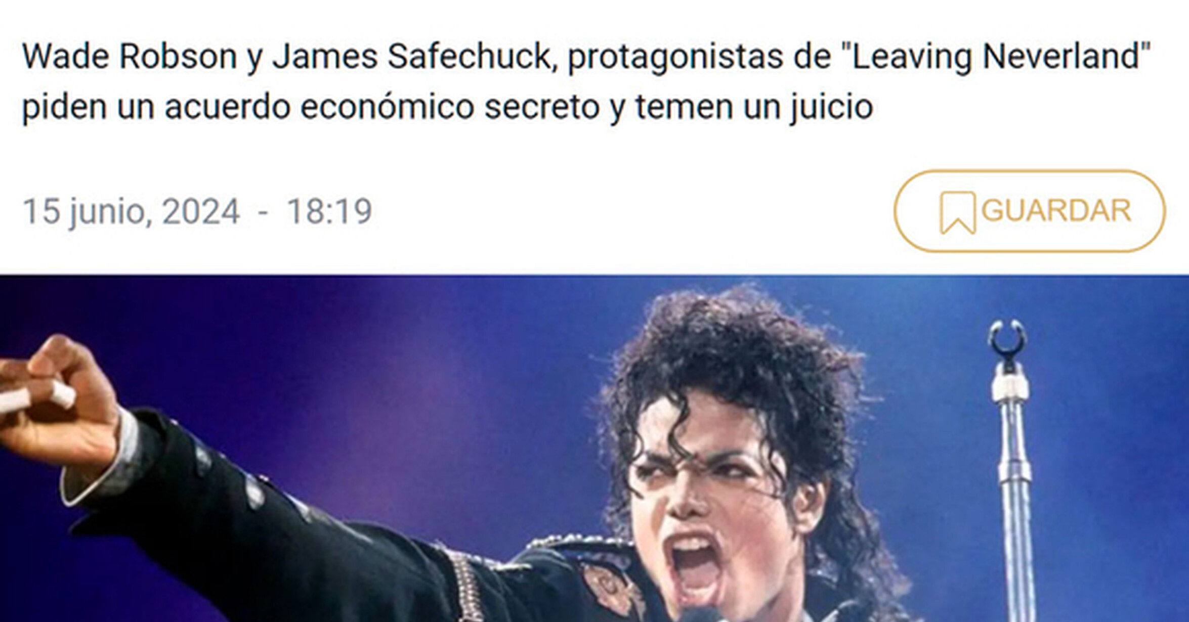 ¡Cuánta razón! / Las acusaciones contra Michael Jackson cada vez menos ...
