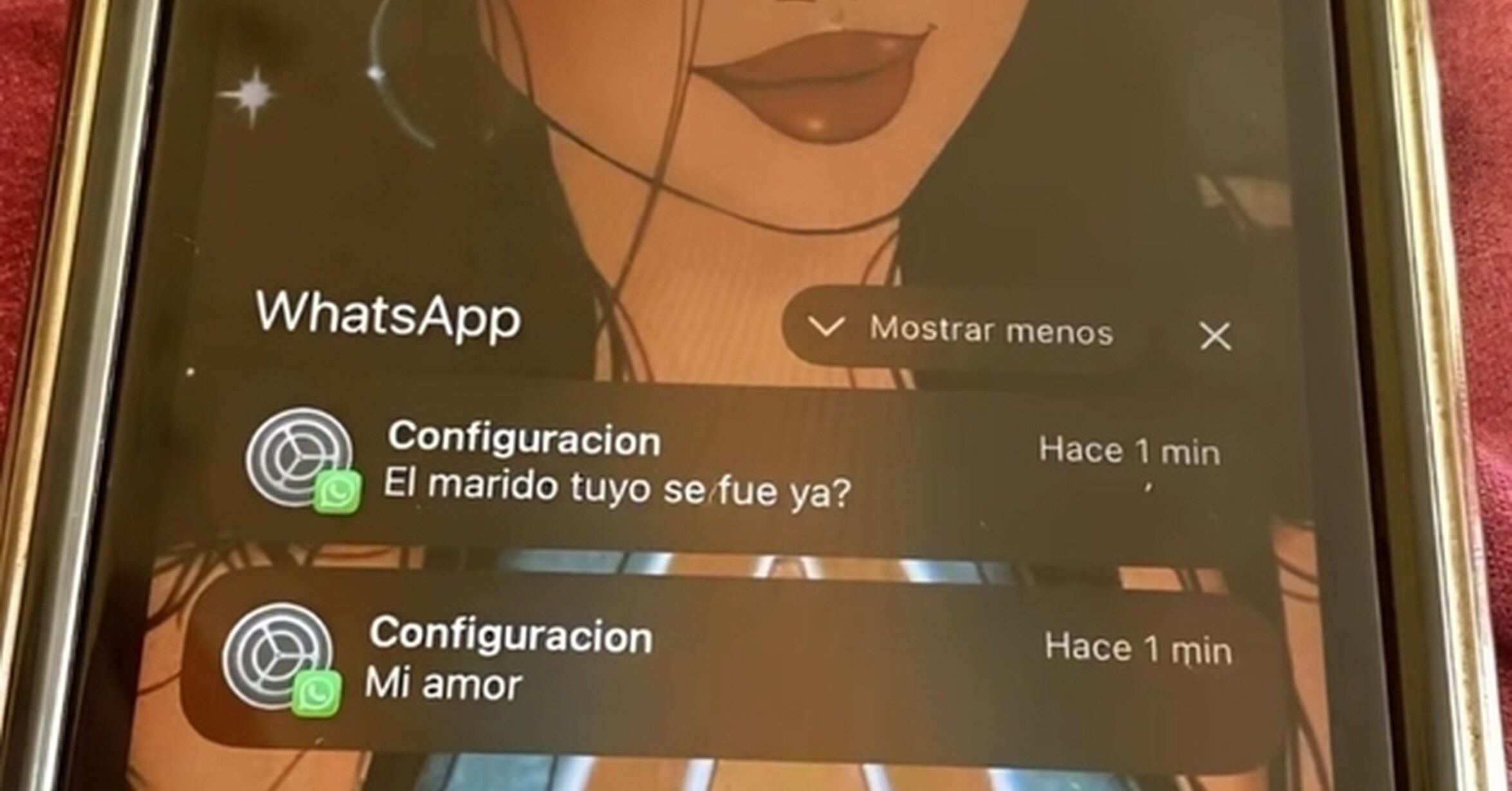 ¡Cuánta razón! / Qué mensajes más raros deja la configuración del móvil...